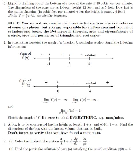 solved 1 analytically compute each of the following limits