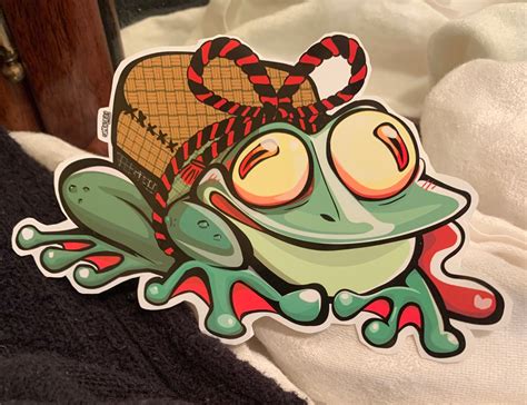 Laundry Basket Toad Inomonokeroku Yokai Sticker Etsy