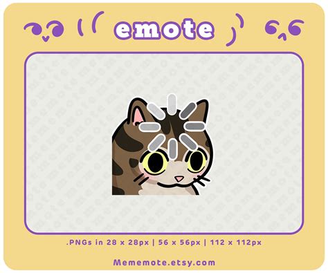 Hmmm White Cat Meme Emote For Twitch Discord Youtube Kick Etsy Artofit