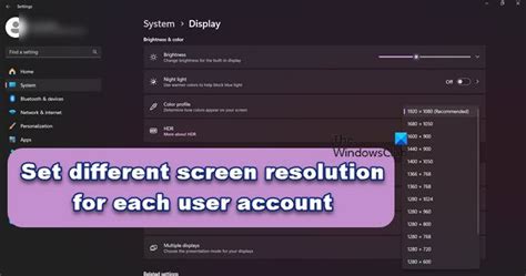 screen resolution setting greyed out in windows 11 10