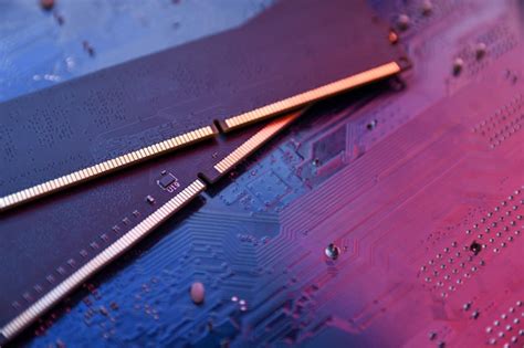 Premium Photo Computer Memory Ram On Circuit Motherboard Background