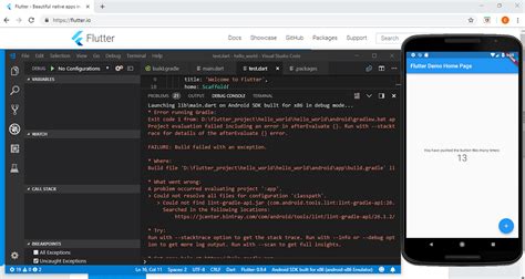 วิธีแก้ไขปัญหาที่รัน flutter ไม่ได้ could not find lint gradle api jar