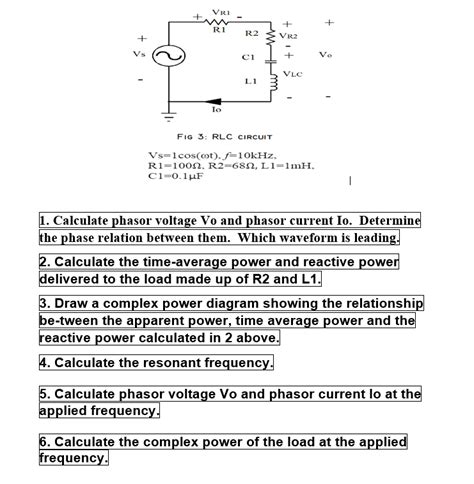 solved calculate phasor voltage vo and phasor current io
