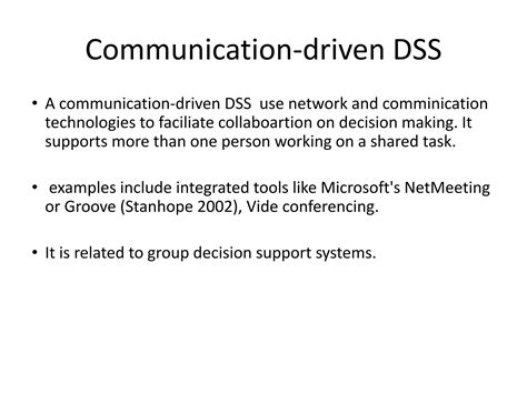 Decision Support Systems Pptx