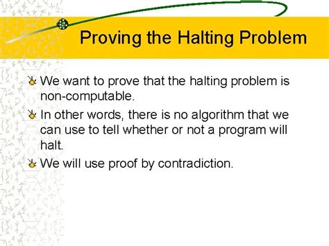 Halting Problem Background Halting Problem Common Error Program