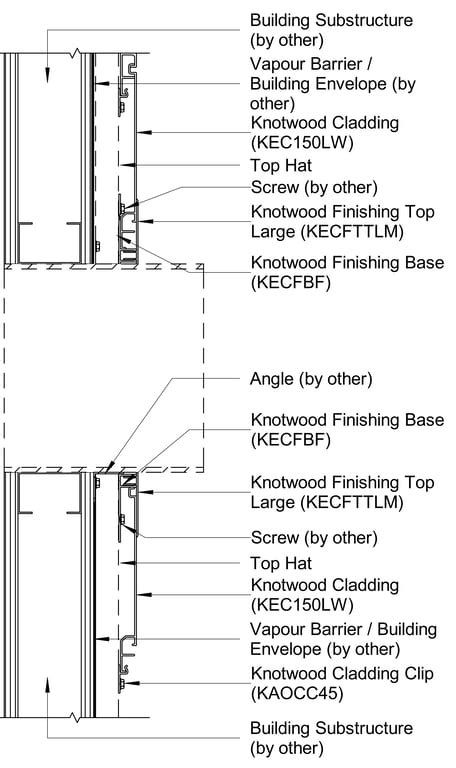 Traditional Cladding Horizontal G Service End Penetration
