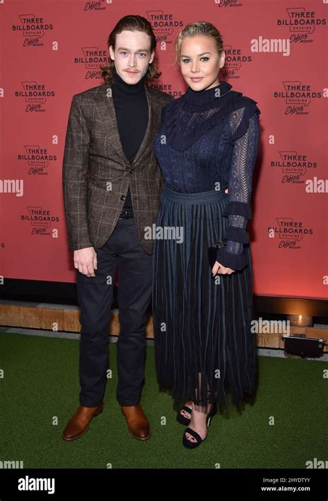 Caleb Landry Jones And Abbie Cornish Attending Three Billboards