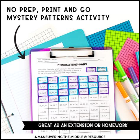 Pythagorean Theorem Activity Bundle 8th Grade Maneuvering The Middle