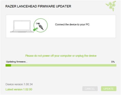HELP ME I Cannot Update The Firmware Of The Razer Lancehead Razer Insider