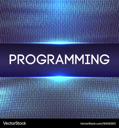 Programming Code Abstract Technology Background Vector Image