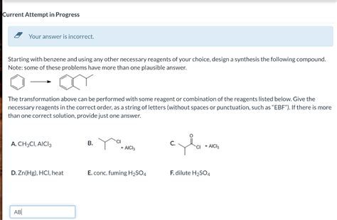 Solved Current Attempt in Progress Your answer is incorrect. | Chegg.com