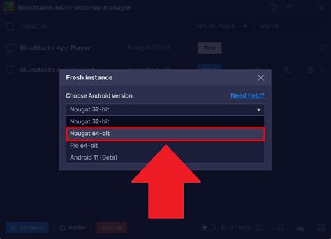 How To Create A BlueStacks Nougat Bit Instance BlueStacks Support