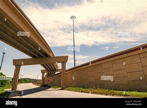 Flyover Architecture Of Transport System Bridge Overpass On Highway