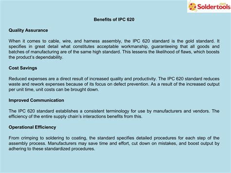 Ppt Ipc 620 Standard Best Practices For Reliable Electronic Assembly Powerpoint Presentation