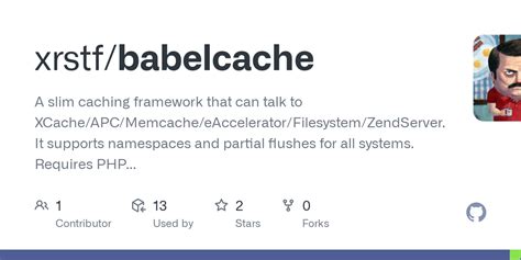GitHub Xrstf Babelcache A Slim Caching Framework That Can Talk To XCache APC Memcache