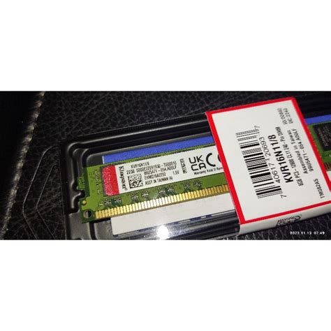 全新盒裝 Kingston 金士頓 海盜船 Ddr3 1600 8g 8gb Kvr16n11 8 蝦皮購物