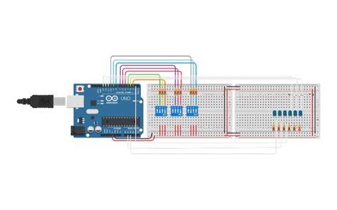 Circuit Design Calculadora Con Spst Y Leds Tinkercad