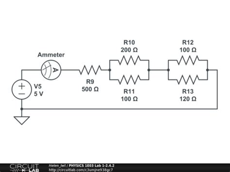 PHYSICS 1E03 Lab 1 2 4 2 CircuitLab