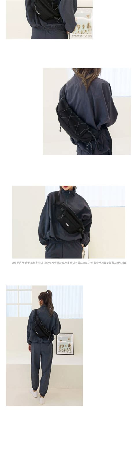 Bi132 빈티지 캐주얼 웨이스트 힙색남자친구 커플 가방 벨트 슬링백미니 데일리 심플 천가방 숄더 크로스백