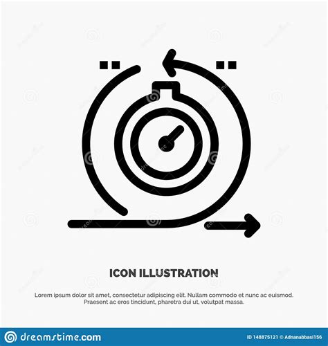Agile Cycle Development Fast Iteration Line Icon Vector Stock