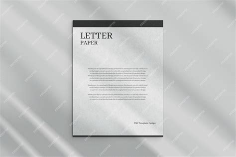 Premium Psd Minimal A4 Letter Mockup Template Design Psd
