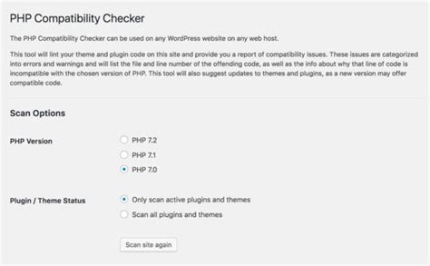 Updating PHP Version In WordPress Gloria Themes