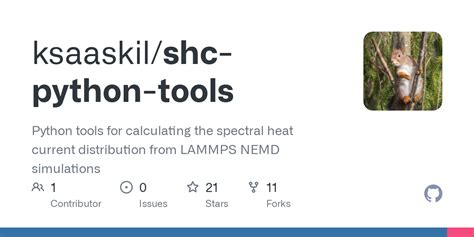 Github Ksaaskil Shc Python Tools Python Tools For Calculating The Spectral Heat Current