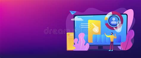 Gesture Recognition System Line Icon Concept Gesture Recognition System Vector Linear