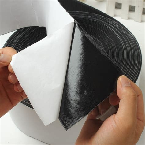 Acrylic Coated Adhesive Hook And Loop MJ Cable Protection Sleeve