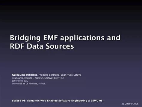 Ppt Bridging Emf Applications And Rdf Data Sources Powerpoint