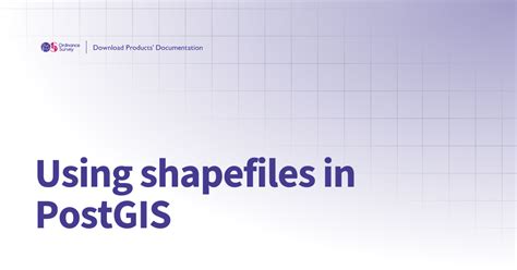 Using Shapefiles In Postgis Os Download Products Documentation