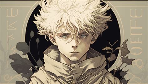 Killua Zoldyck In The Art Style Of Alphonse Mucha