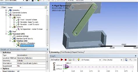 Rigid Body Dynamics And Static Analysis Based On Ansys Workbench Structural Cax Forum Cad