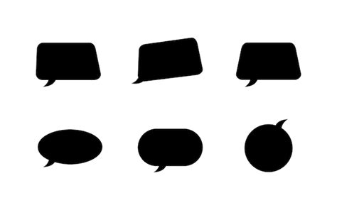 Premium Vector Speech Bubble Collection Set Design