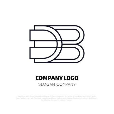 Logotipo Da Db Vetor Premium