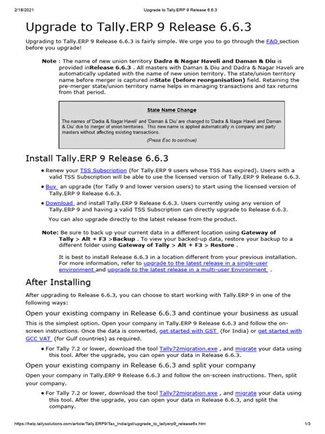 upgrade to tally erp 9 release 6 6 3 pdf computer architecture