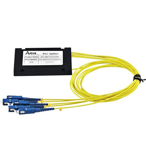 Plc A 104 1x4 Abs Box Module Type Fiber Optic Plc Splitter
