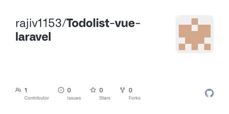 github rajiv1153 todolist vue laravel