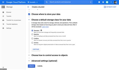 How To Set Up A Google Cloud Storage Bucket For External Backups