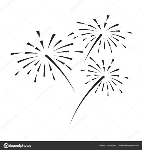 Firework Vector Icon Illustration Stock Vector By ©elaelo 326592342