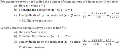 Combinations