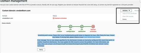 Domain Activation Is Failed Brief Description · Issue 108 · Aws