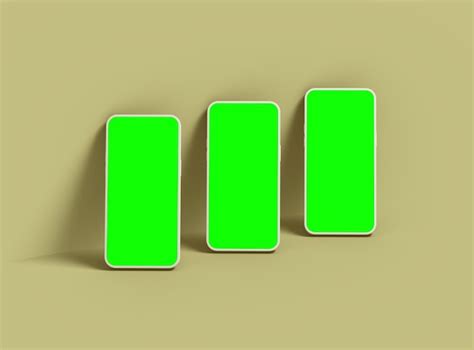 Premium Photo Unbranded Smartphones With Green Screen Design For Uiux