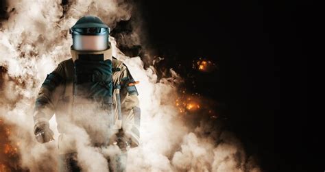 Premium Photo Minesweeper In An Armored Suit The Concept Of Antiterrorism