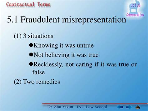Ppt 1 How Do Terms Arise 2 Types Of Terms 3 Misrepresentation 4 How Does Representation
