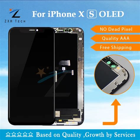 20 Pcs Oled 아이폰 X 전체 Lcd 어셈블리 프레임 교체 58 인치 Tftoled 디스플레이 Lcd 디지타이저 모듈 3d 터치 스크린휴대폰 Lcd