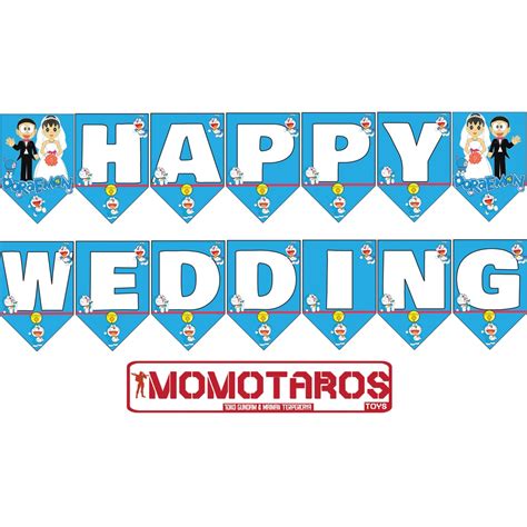 Happy Wedding Doraemon Banner Set Shopee Malaysia