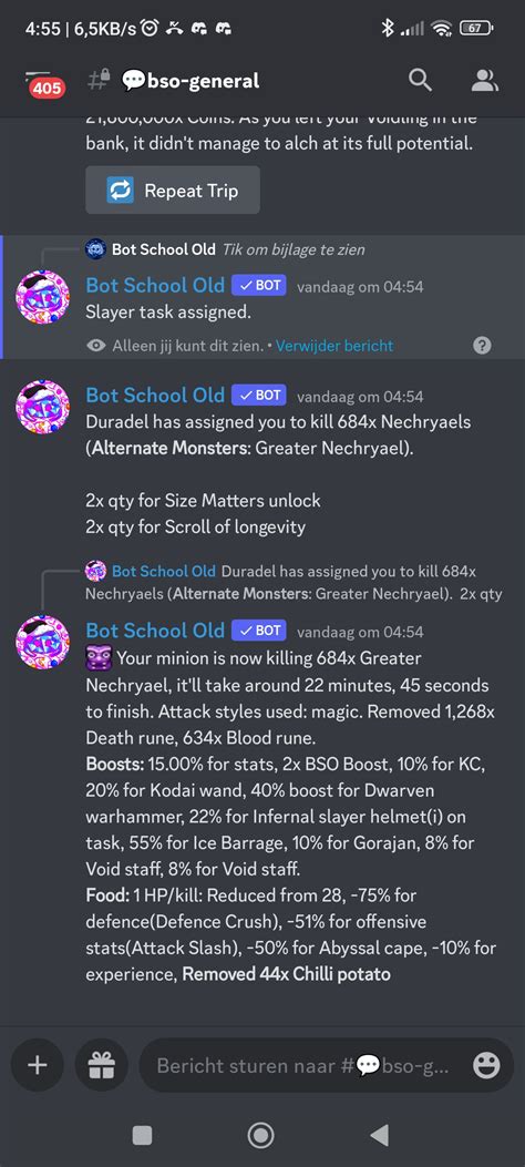 Slayer Task Nechs W Barrage Gives Double Void Staff Reduction In Time
