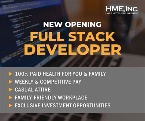 Hme Inc On Linkedin Fullstackdeveloper Hiringfullstackdeveloper