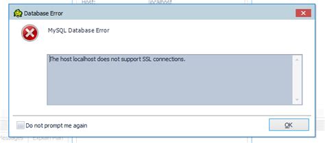 Mysql The Host Localhost Does Not Support Ssl Connections Stack